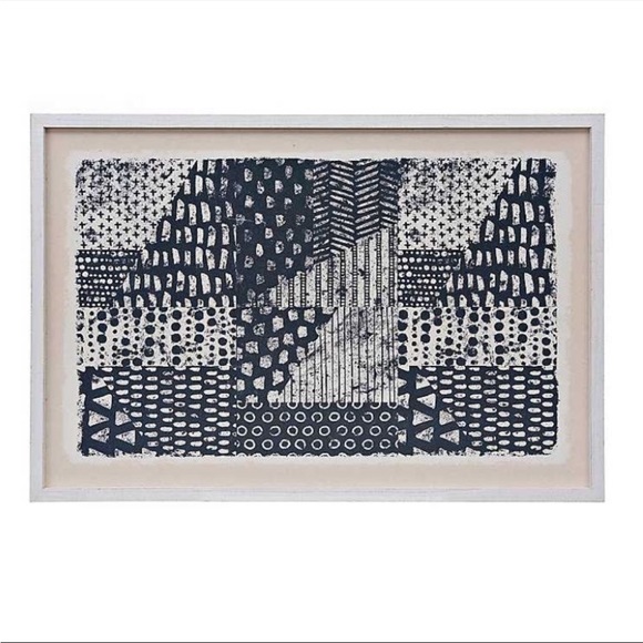 Kirklands | Wall Decor | Kirklands 36x24 Large Abstract Blue Tiles ...